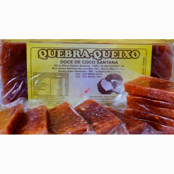 Quebra Queixo em Barra 700g | Com 30 Unidades - Sem Fronteiras