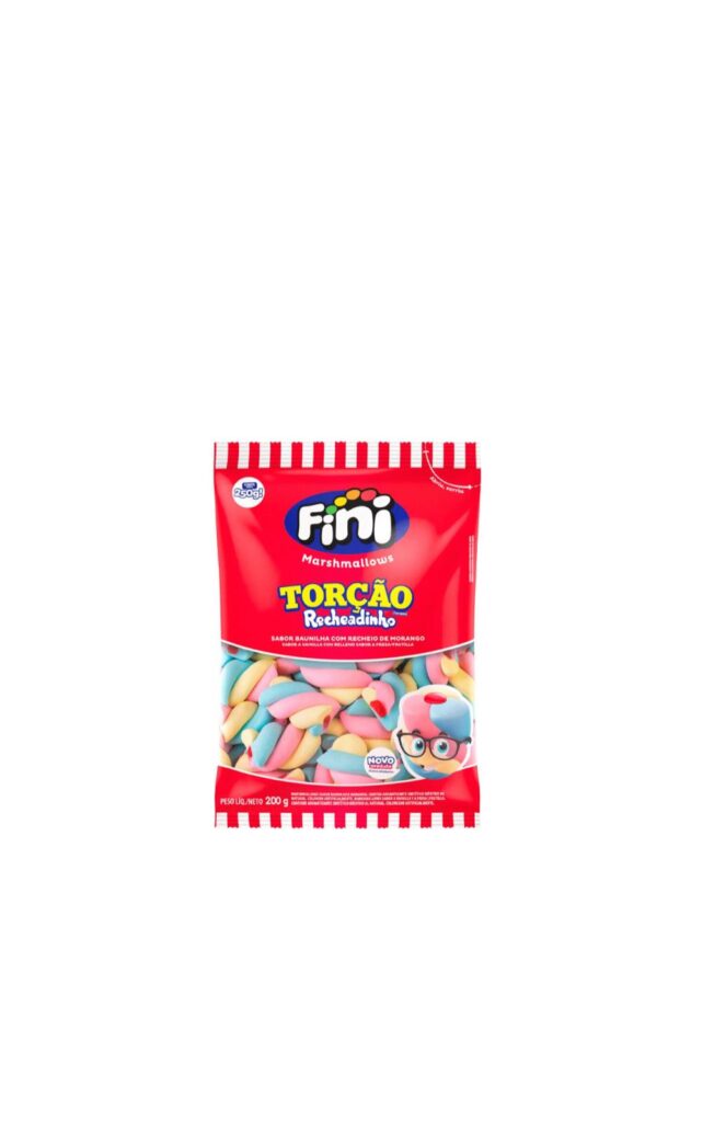 Fini Marshmallow Torcao Recheadinho Colorido 12 x 200gr - Sem Fronteiras